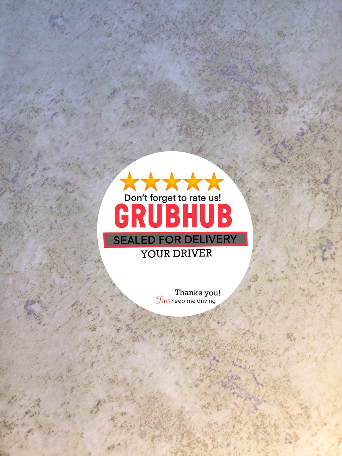 Set of 12 Doordash Delivery Sticker Set Grubhub delivery | Etsy