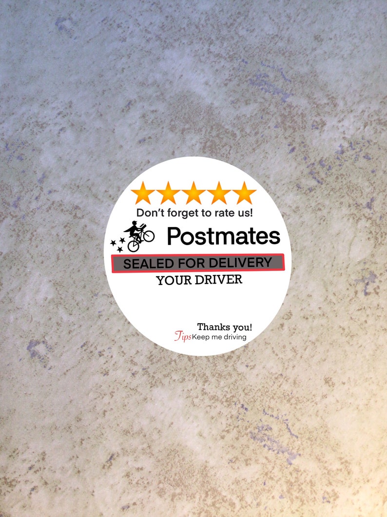 Set of 12 Doordash Delivery Sticker Set Grubhub Delivery - Etsy