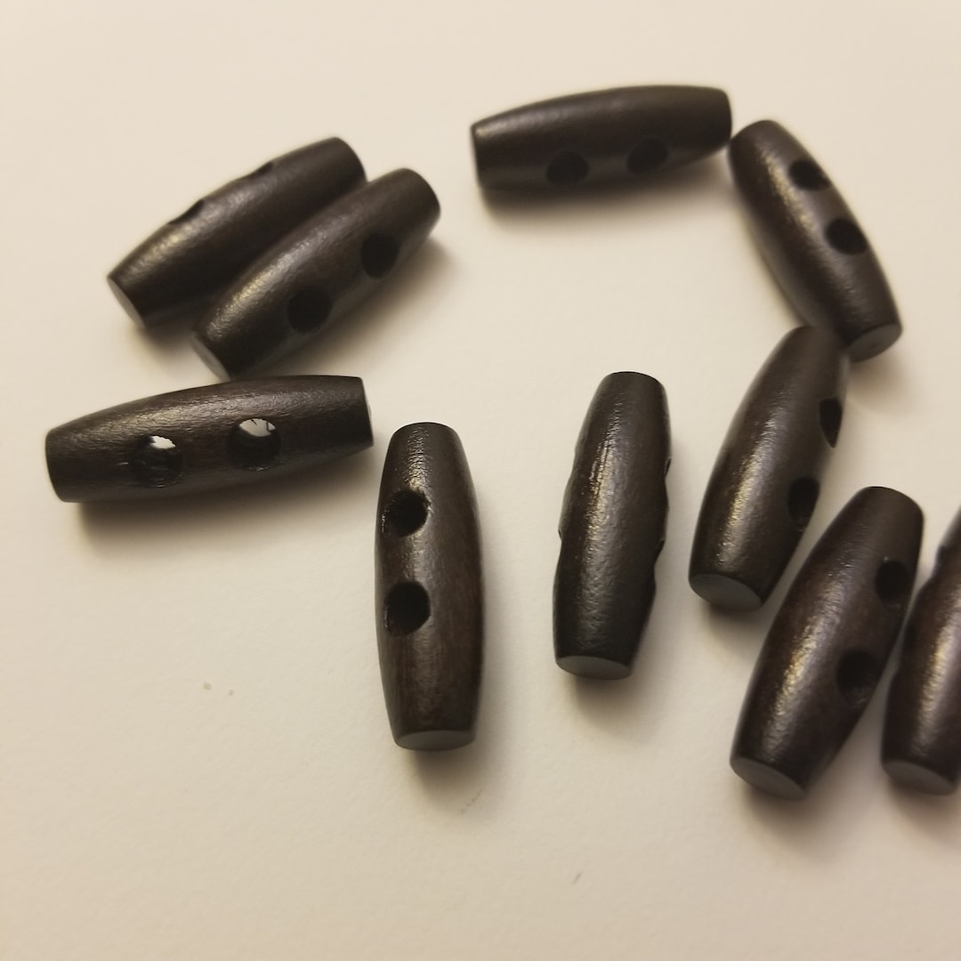 2-hole Rice Wooden Toggle Buttons - Etsy