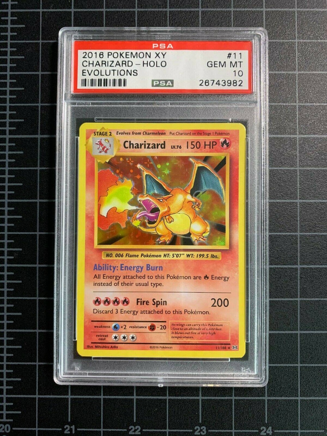 Psa 10 XY Evolutions Holo Charizard | Etsy
