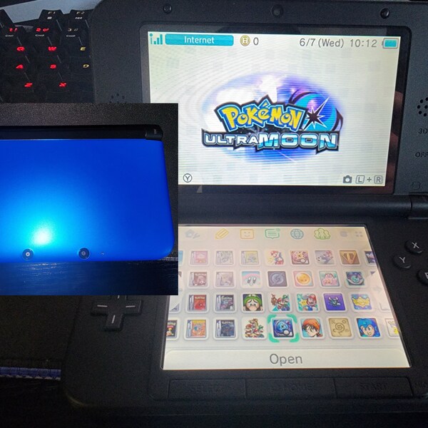 Blue Nintendo 3ds Xl Console - Etsy