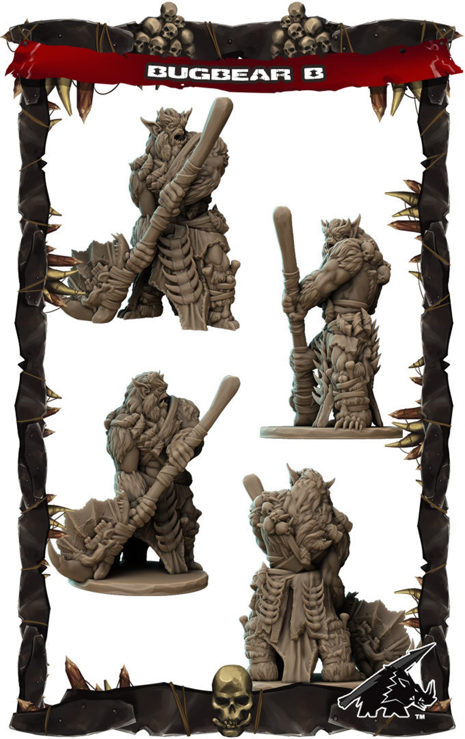 Bugbear B miniature en résine de haute qualité 25m 28mm | Etsy