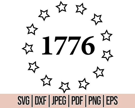 1776 Svg Patriotic Svg and Png | Etsy Australia