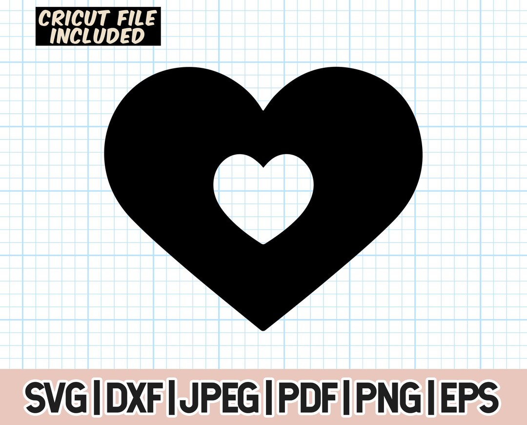 Double Hearts SVG, Love Hearts Svg, Two Hearts SVG, Heart Outline SVG ...