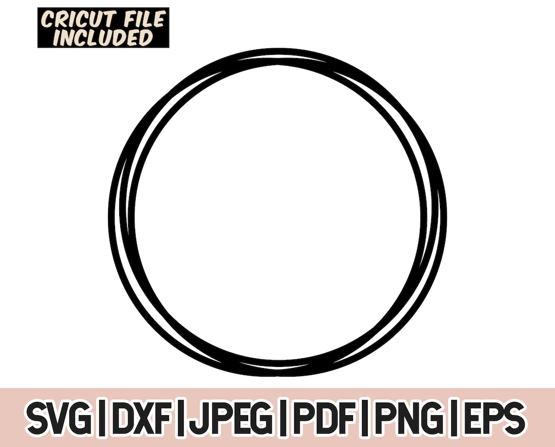 Sketch Circle Svg, Circle Frame Svg, Circle Frame Svg, Doodle Circle ...
