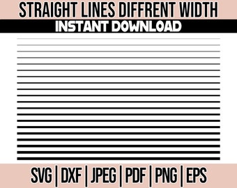 Straight Lines Svg, Digital Download, Different Strokes Svg, Straight ...