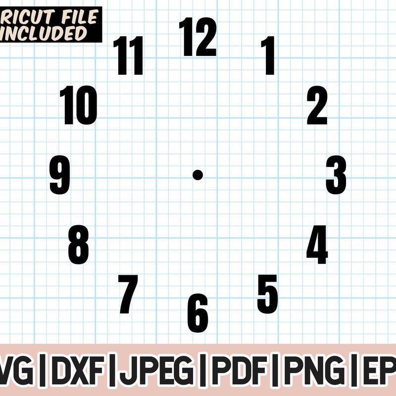 Clock Face Numbers - Etsy
