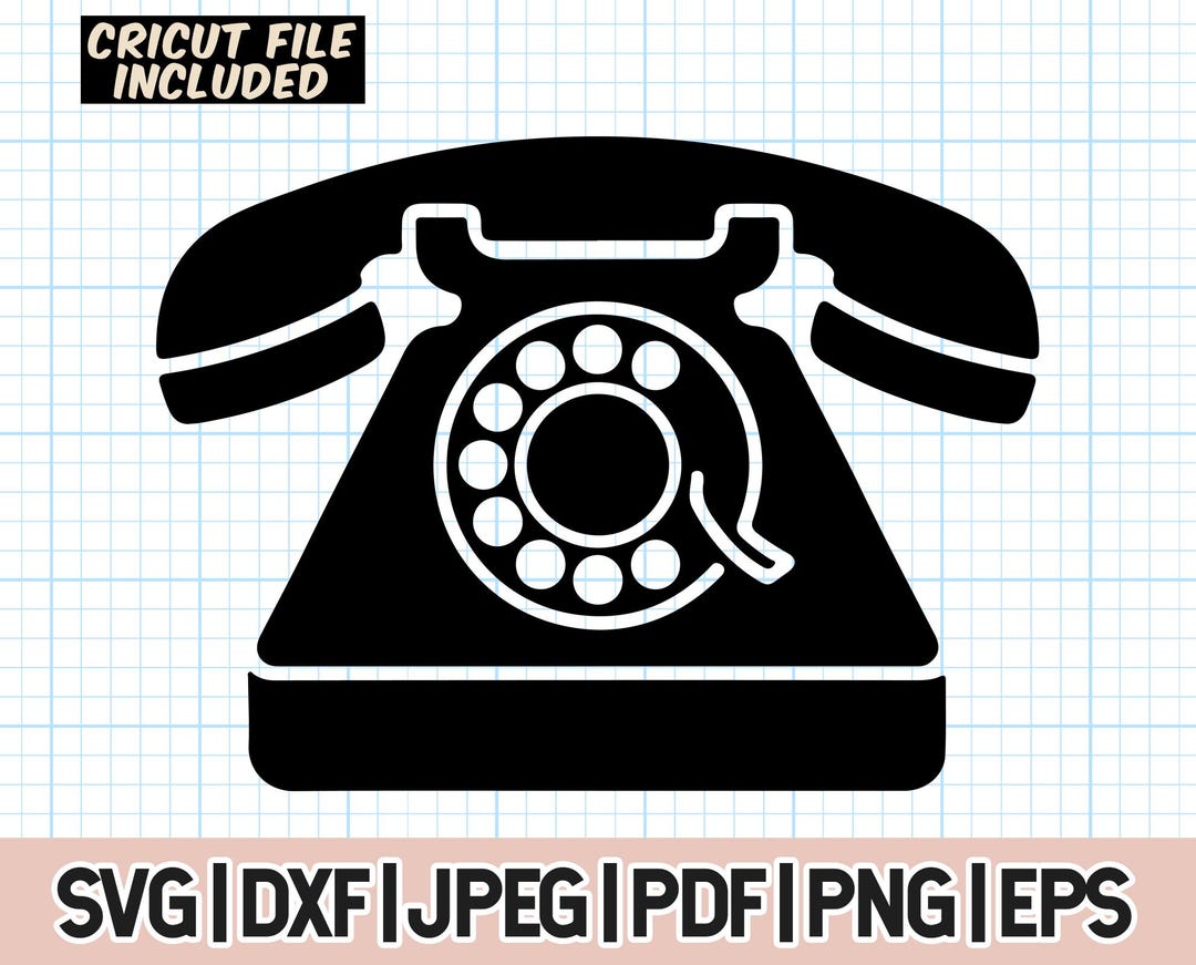 Antique Telephone Png, Rotary Phone SVG, Vintage Antique Telephone ...