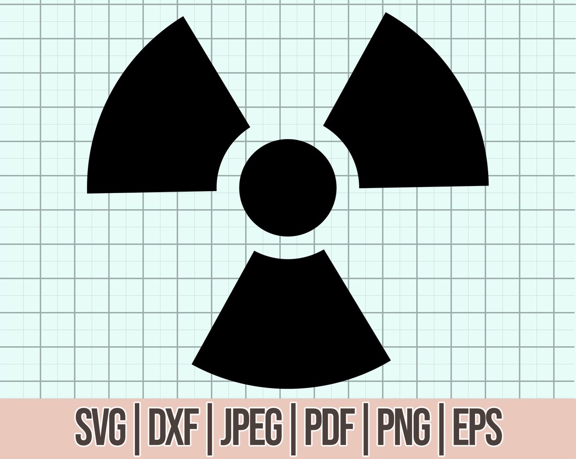 Radioactive Symbol Svg, Radioactive Icon Cricut Cut File - Etsy