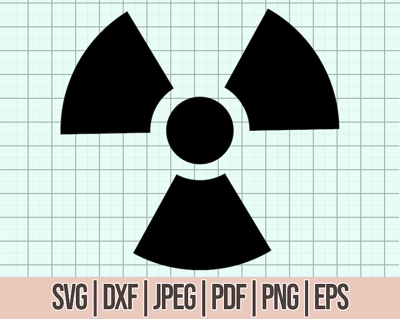 Radioactive Symbol Svg, Radioactive Icon Cricut Cut File - Etsy