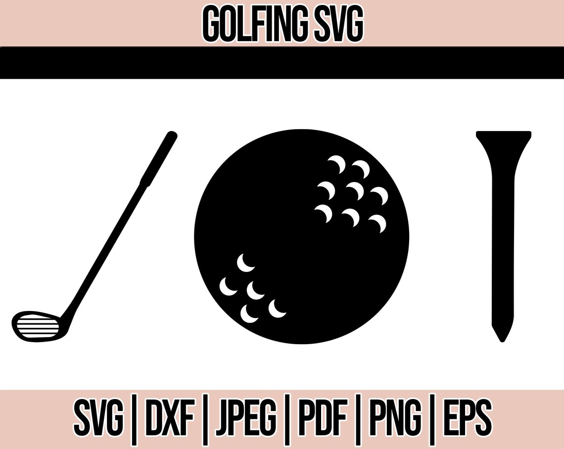 Golf ball svg Golf svg bundle for cricut Golf tee svg | Etsy