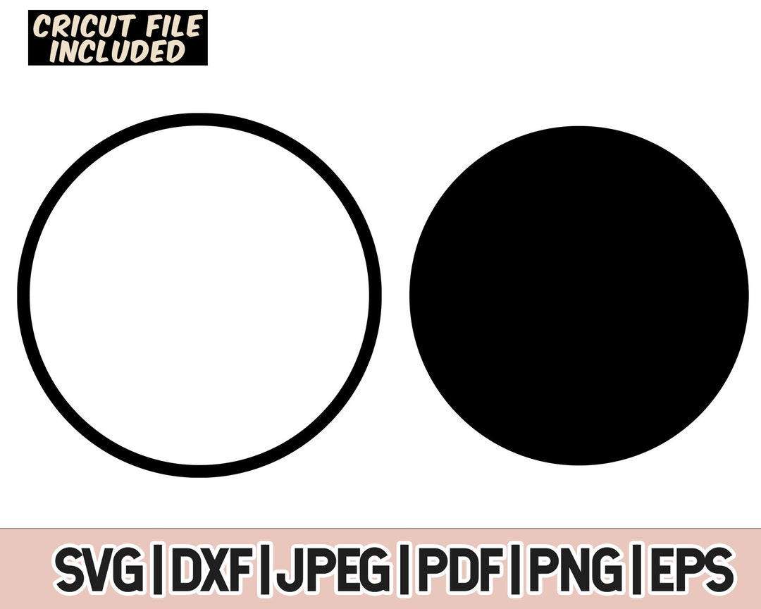 Circle Svg Png File, Circle Template Digital Download, Circle Svg ...