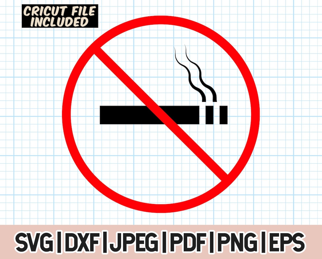 No Smoking Svg,no Smoking Sign PNG, Cigarette Free,smoking Clipart ...