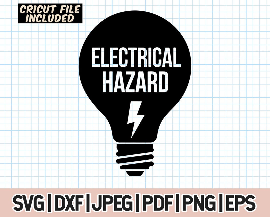 Electric Hazard SVG, Warning Sign Svg,instant Download, Electrical ...