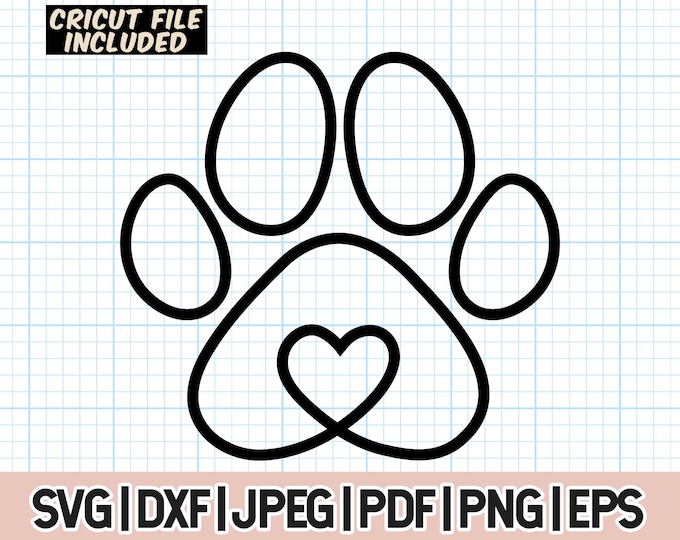 Dog Paws, Cat Paw Print SVG, Pet Paw Print Svg,love SVG Cat Paw Print ...