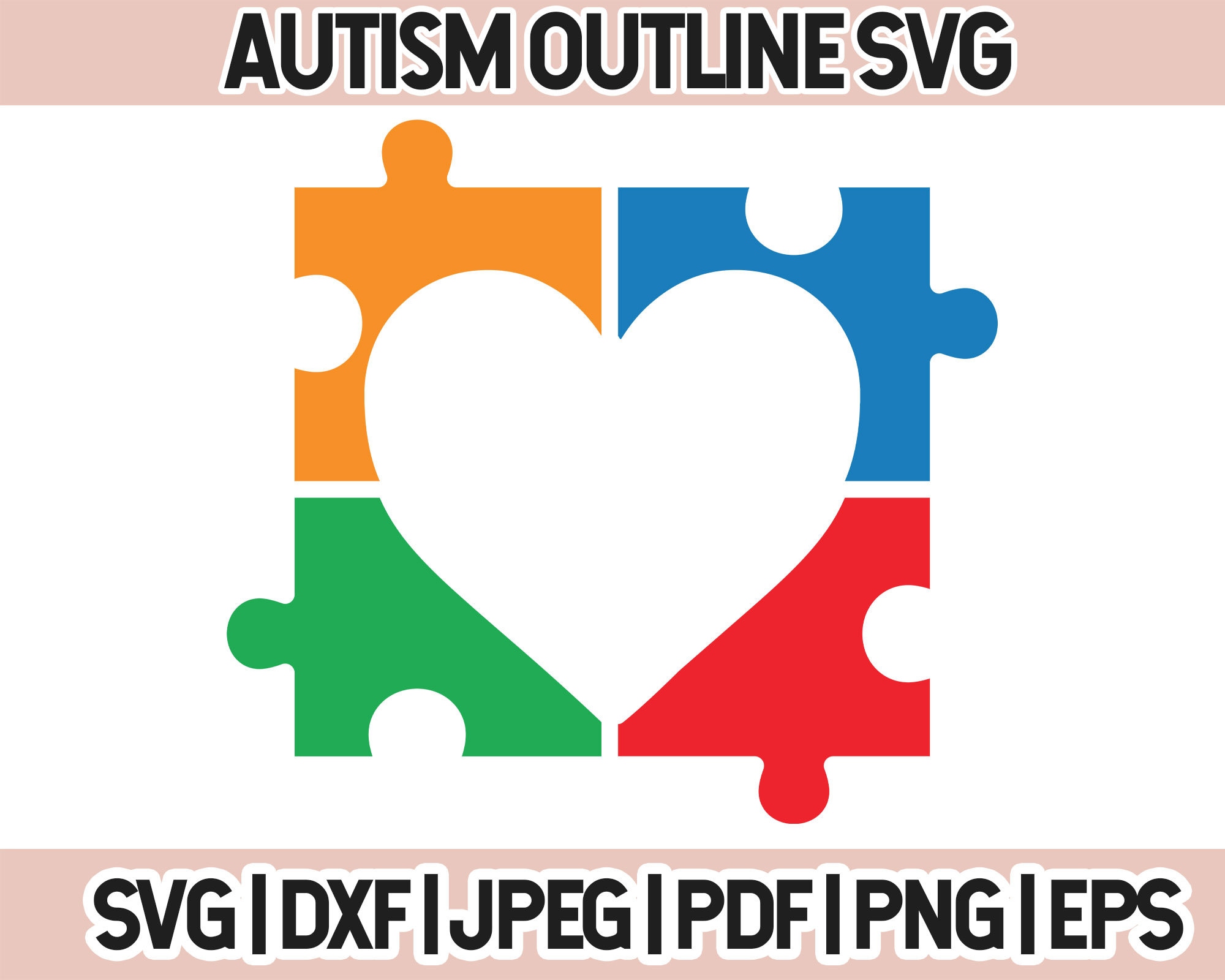 Autism Speaks Puzzle Piece Outline