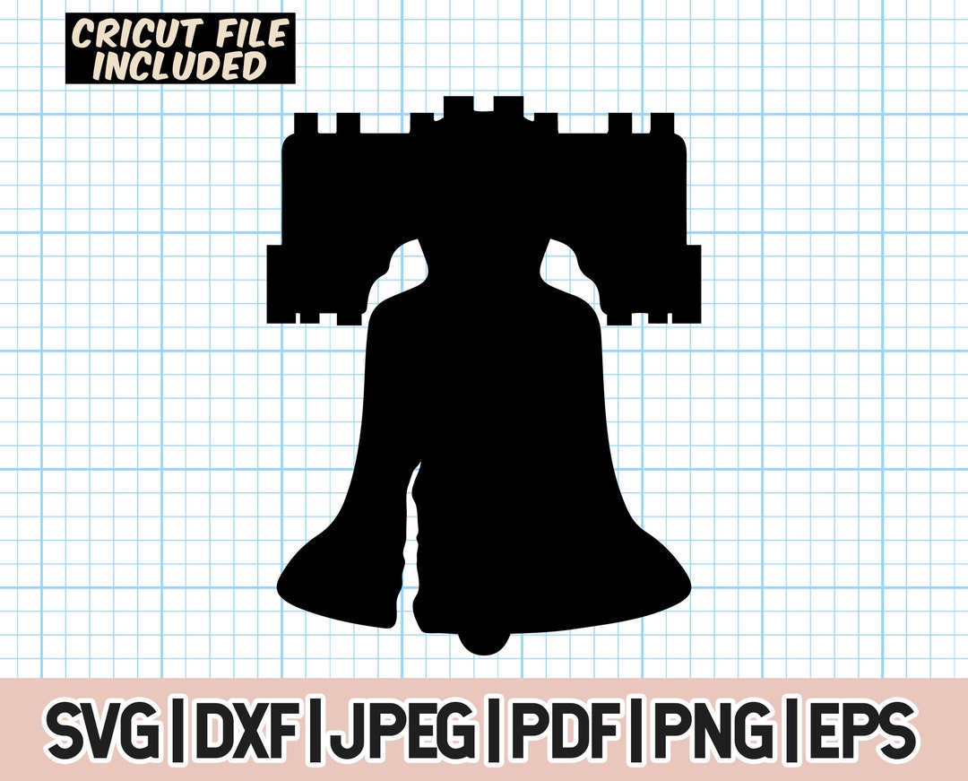 Liberty Bell Svg and Png, Liberty Bell DXF, Liberty Bell Clipart ...