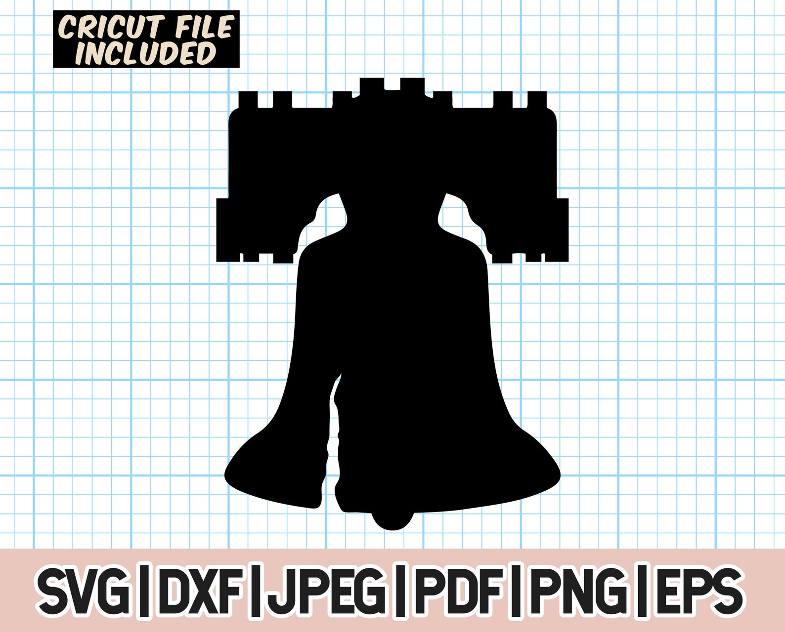 Liberty Bell Svg and Png, Liberty Bell DXF, Liberty Bell Clipart ...
