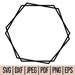 Hexagon Frame Svg, Double Hexagon Frame SVG - Etsy
