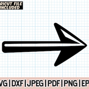Arrow Svg, Right Arrow Svg, Arrow Clipart, Arrow Png, Svg Files for ...