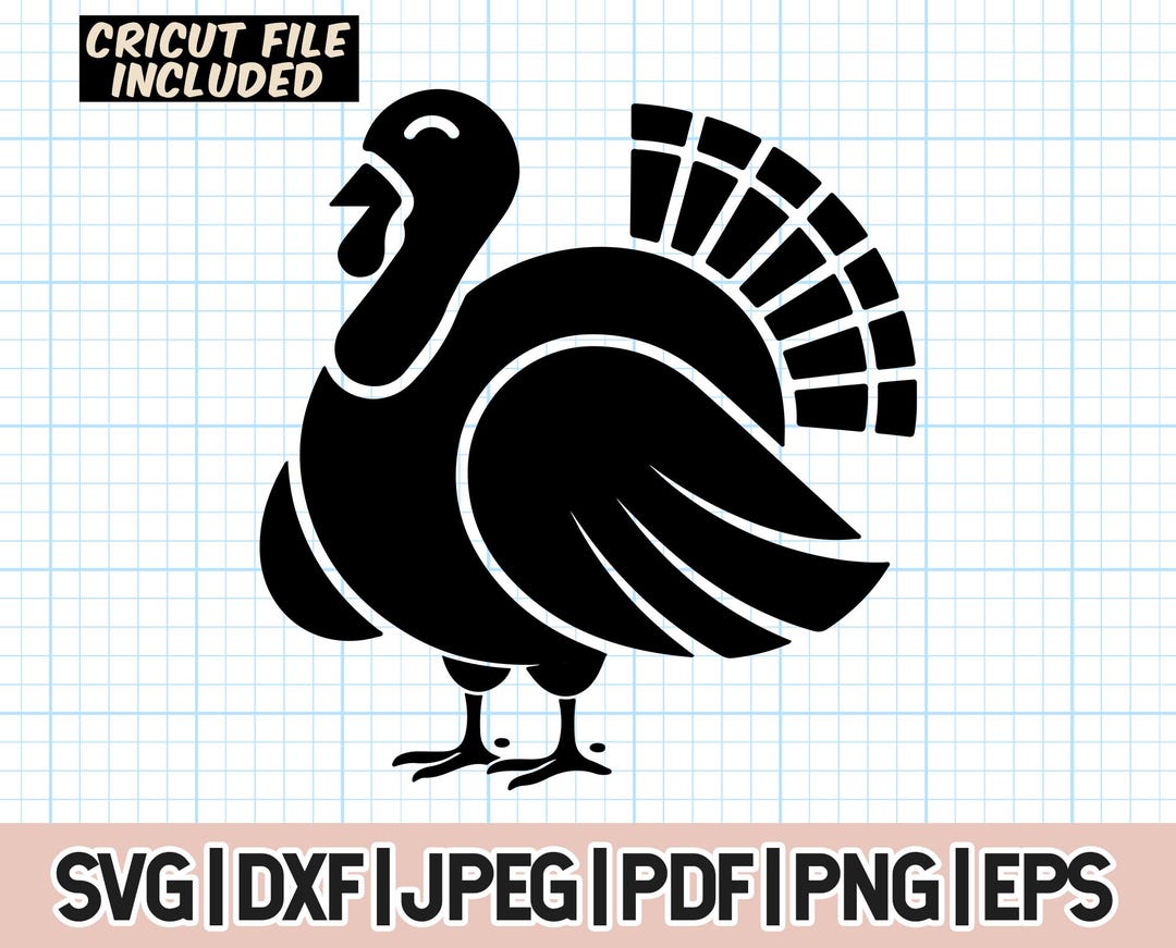 Turkey Svg, Thanksgiving Cut File, THANKSGIVING CLIPART, Fall Png ...