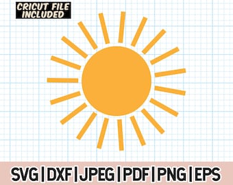 Sun SVG, Sunrise SVG, Sun Clipart, Half Sun Svg, Summer Sun Svg, Sun ...