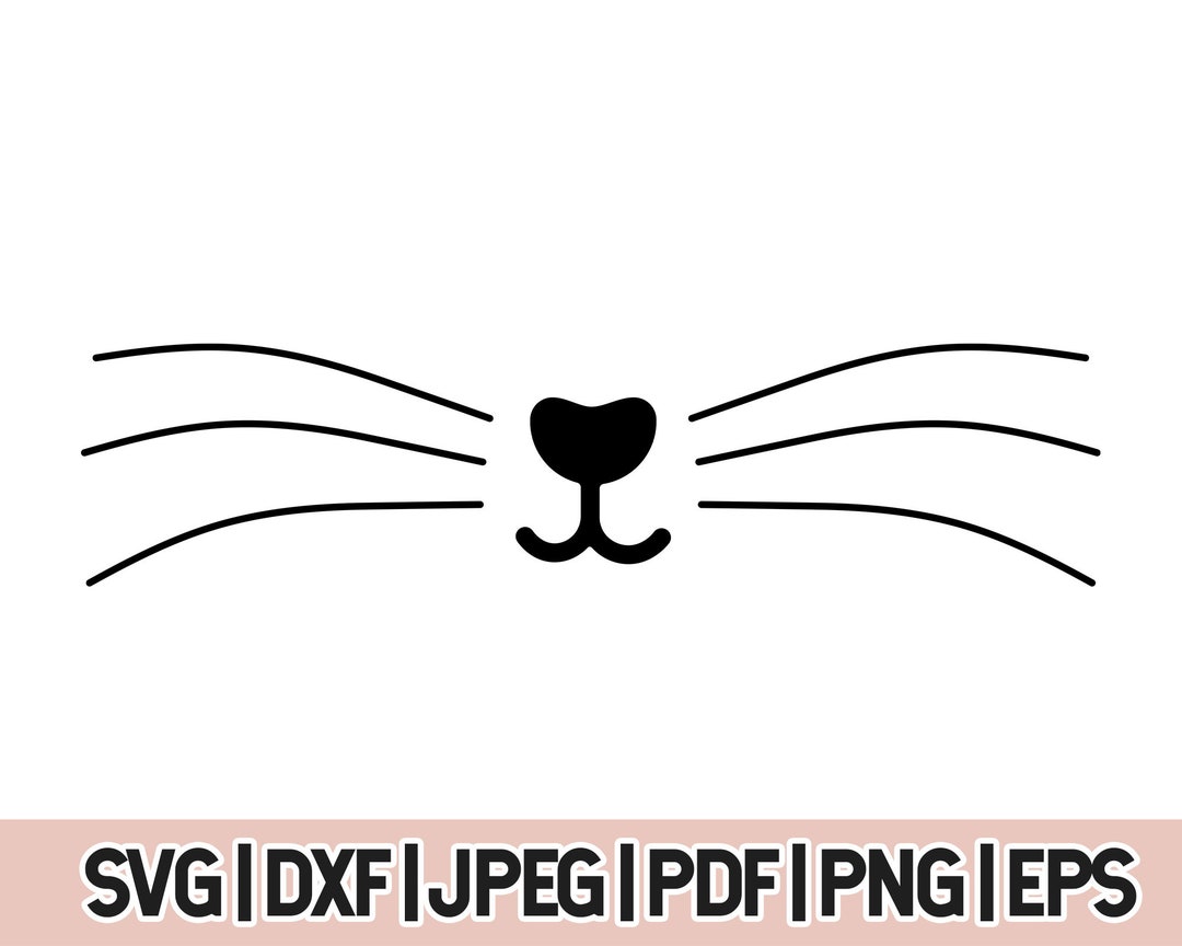 Cat Whiskers - Svg Cricut Curable File, Cat Costume Svg - Etsy