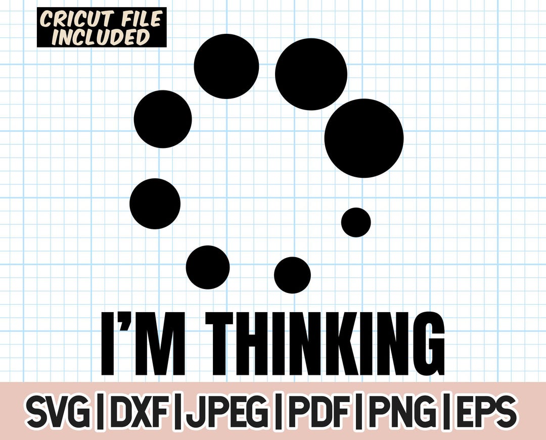 I'm Thinking SVG, Loading SVG, Processing Svg,buffering Signal, Instant ...