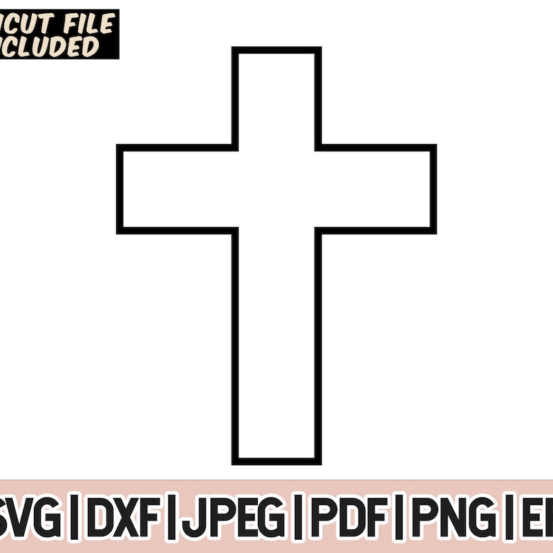 Cross Outline - Etsy