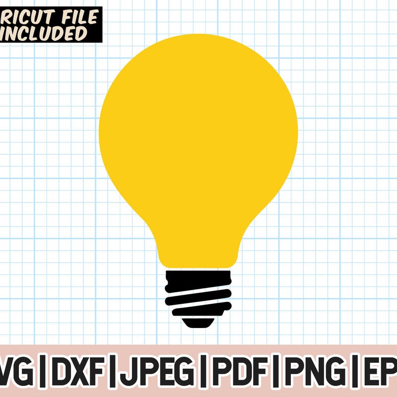 Light Bulb Cut Out - Etsy