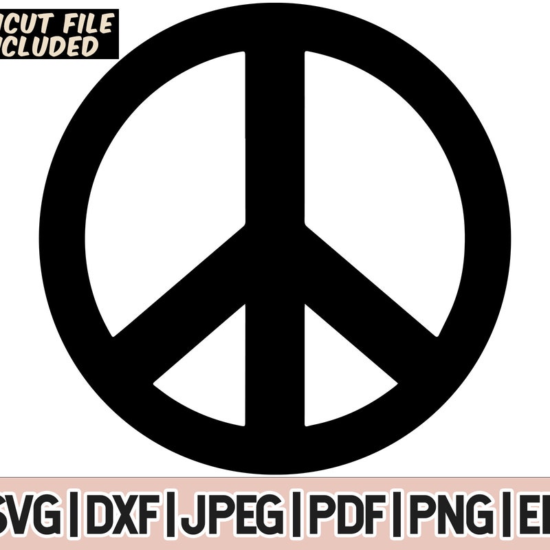 Peace Sign Svg - Etsy