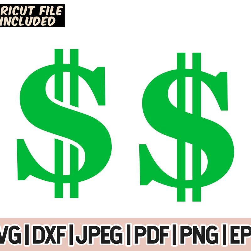 Dollar Sign Svg - Etsy