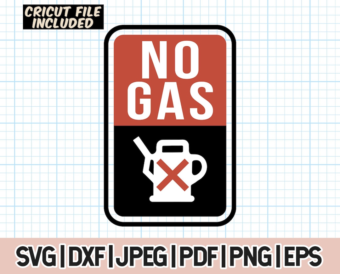 No Gas SVG, Empty Gas Svg, Gas Station Svg, Petrol Diesel Svg, Cut File ...