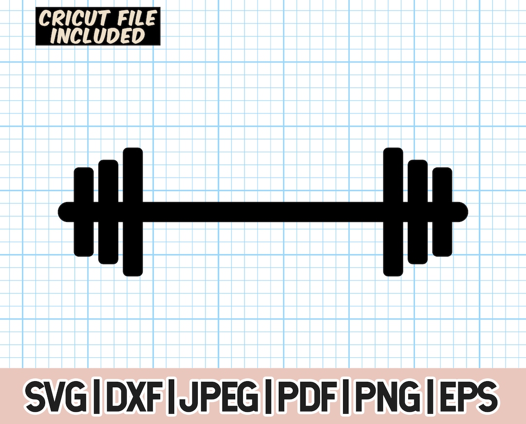 Barbell Dumbbell SVG, Gym Svg, Digital Download,weight Lifting SVG, Gym ...