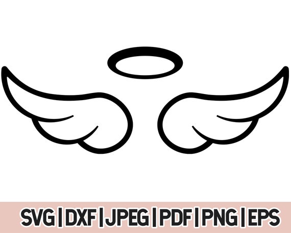 Angel Wings Svg Angel Wings PNG Angel Wings Silhouette Cut - Etsy