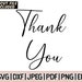 Thank You SVG, Thank You Sign Png, Wedding Thank You Svg, Thank You ...