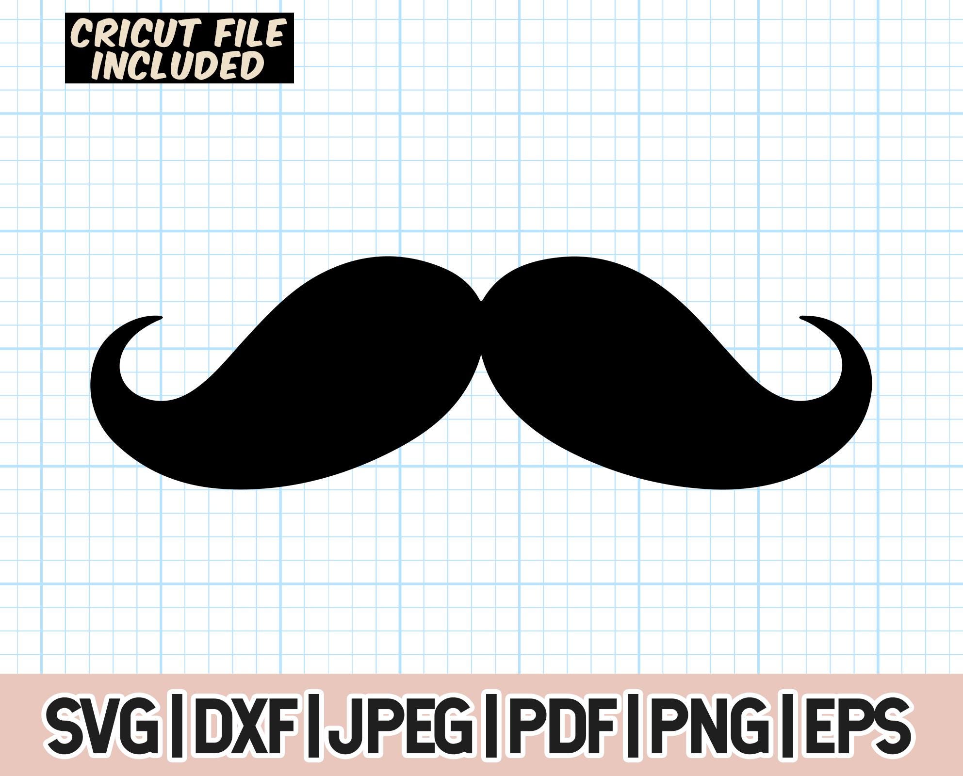 Mustache SVG, Mustache Silhouette, Digital Download, Mustache Clipart ...