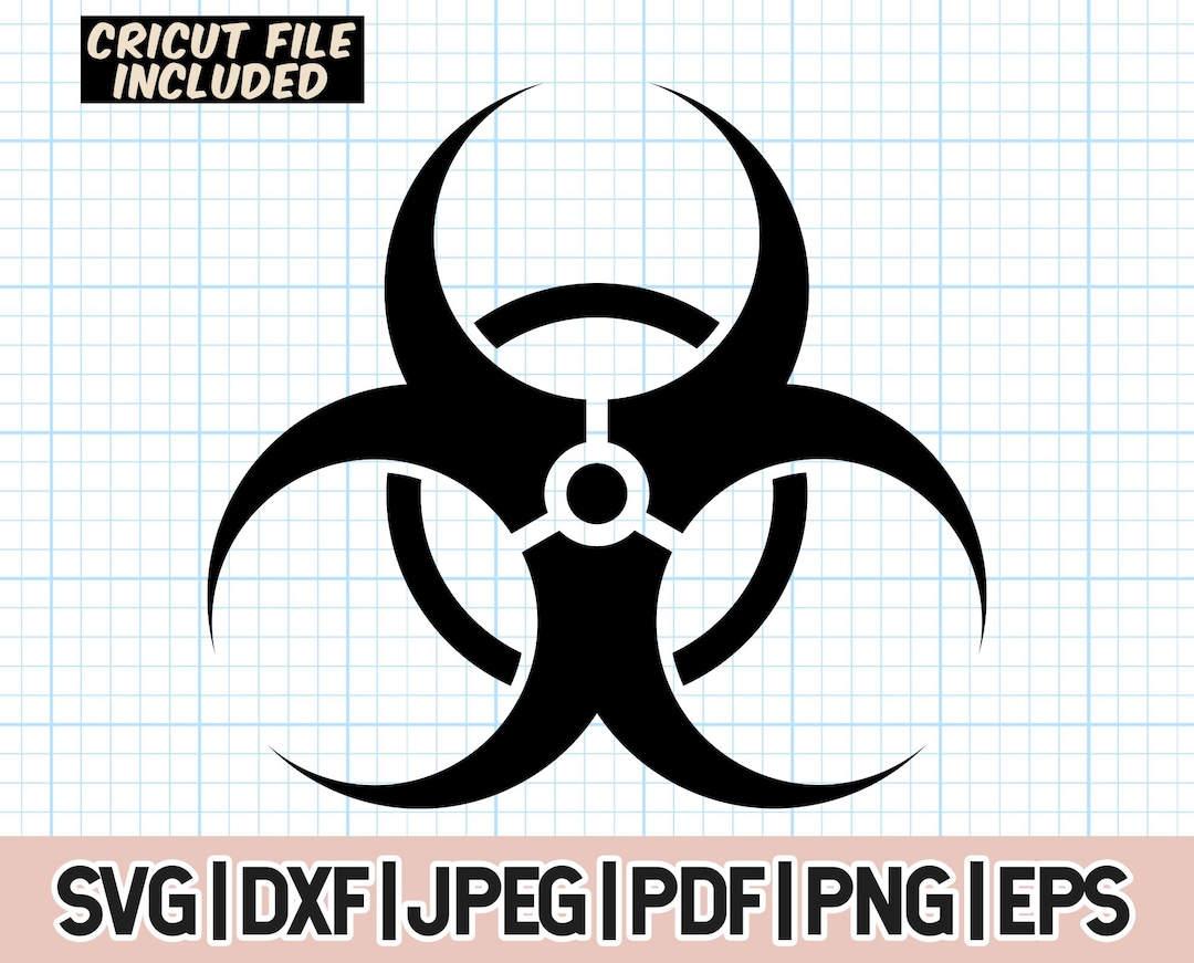 Biohazard Sign, Biohazard SVG Files,biohazard Warning Symbol Cut Files ...