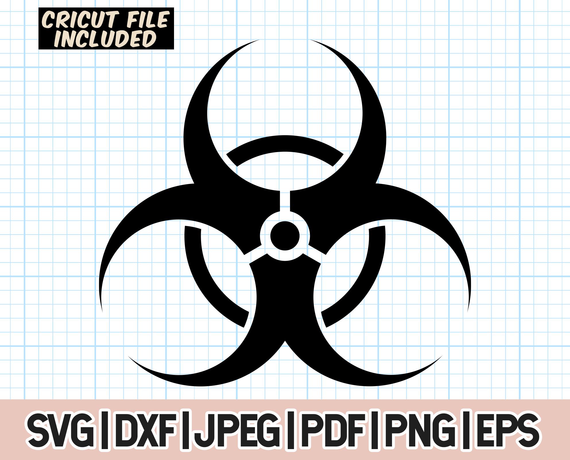 Toxic Waste Symbol Stencil