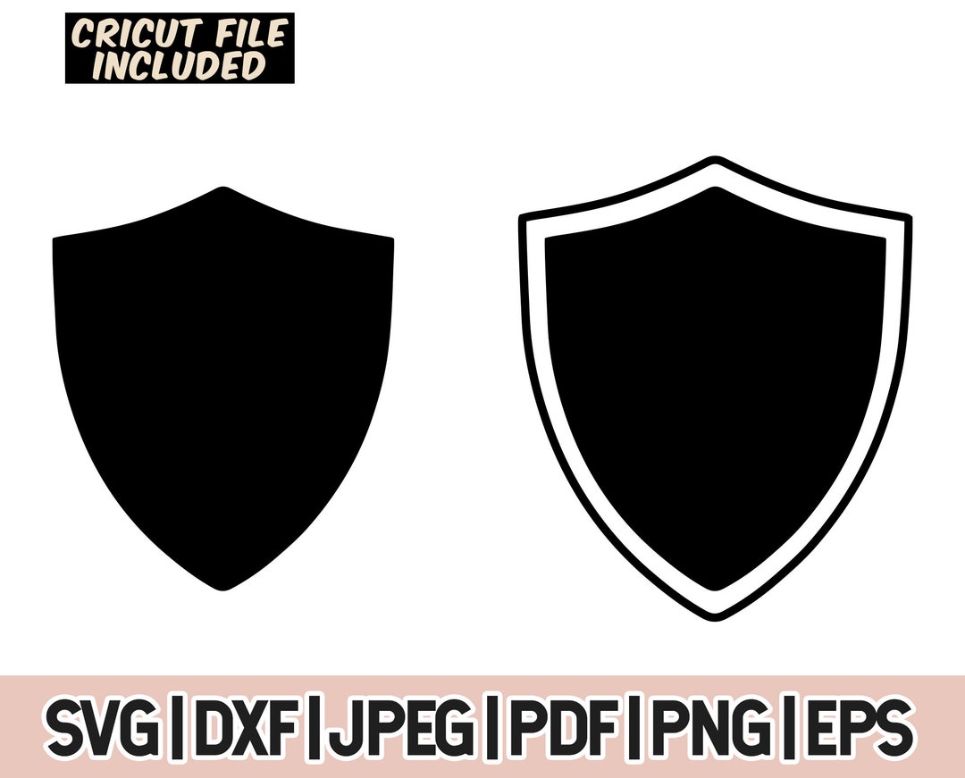 Shield SVG Files, Shield Silhouette Cut Files,shield Badge Vector, - Etsy