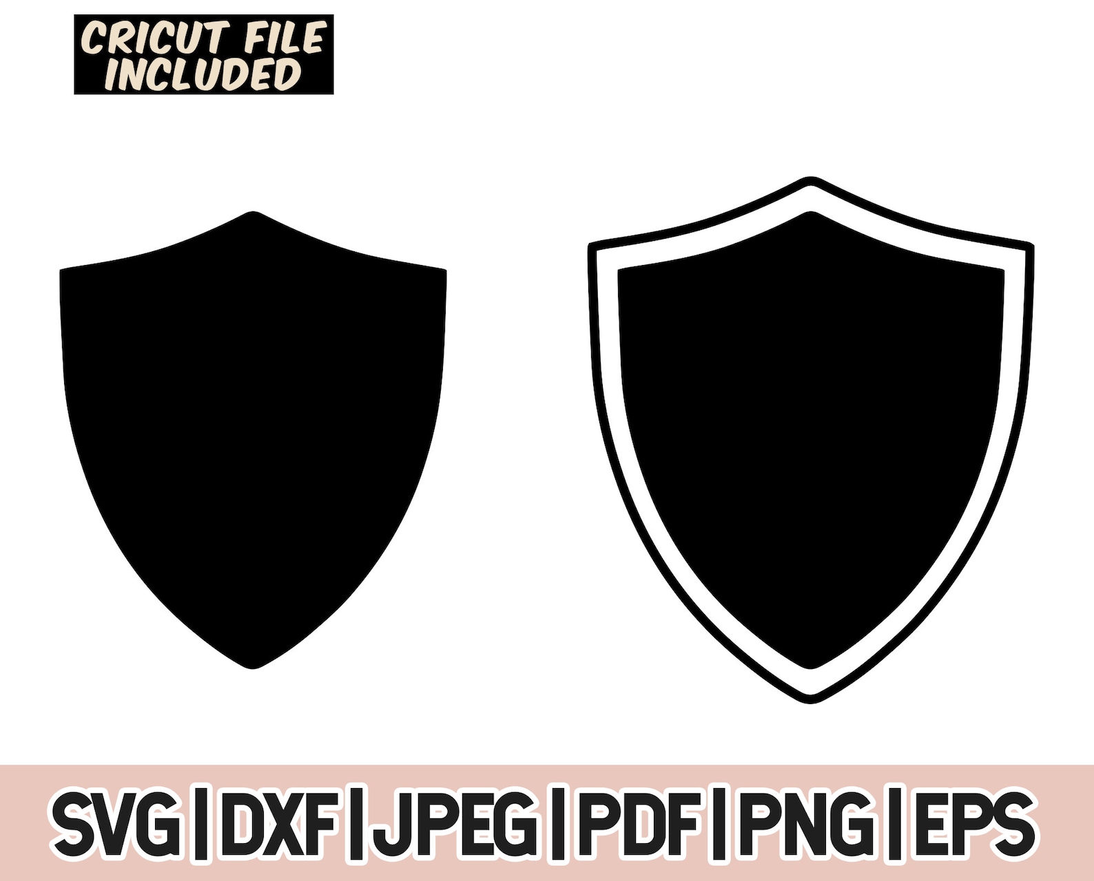 Shield SVG Files, Shield Silhouette Cut Files,shield Badge Vector ...