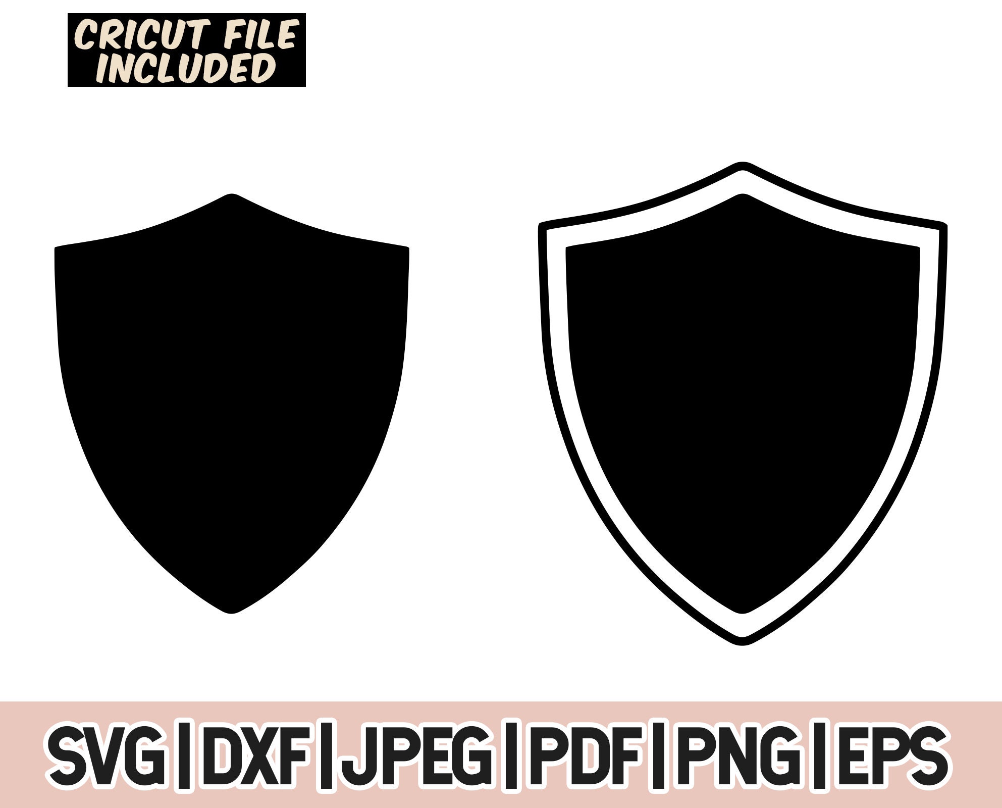 Shield SVG Files, Shield Silhouette Cut Files,shield Badge Vector ...