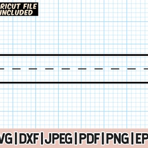 Tracing Line Svg, Tracing Board Template, Lined Paper SVG, Notebook ...