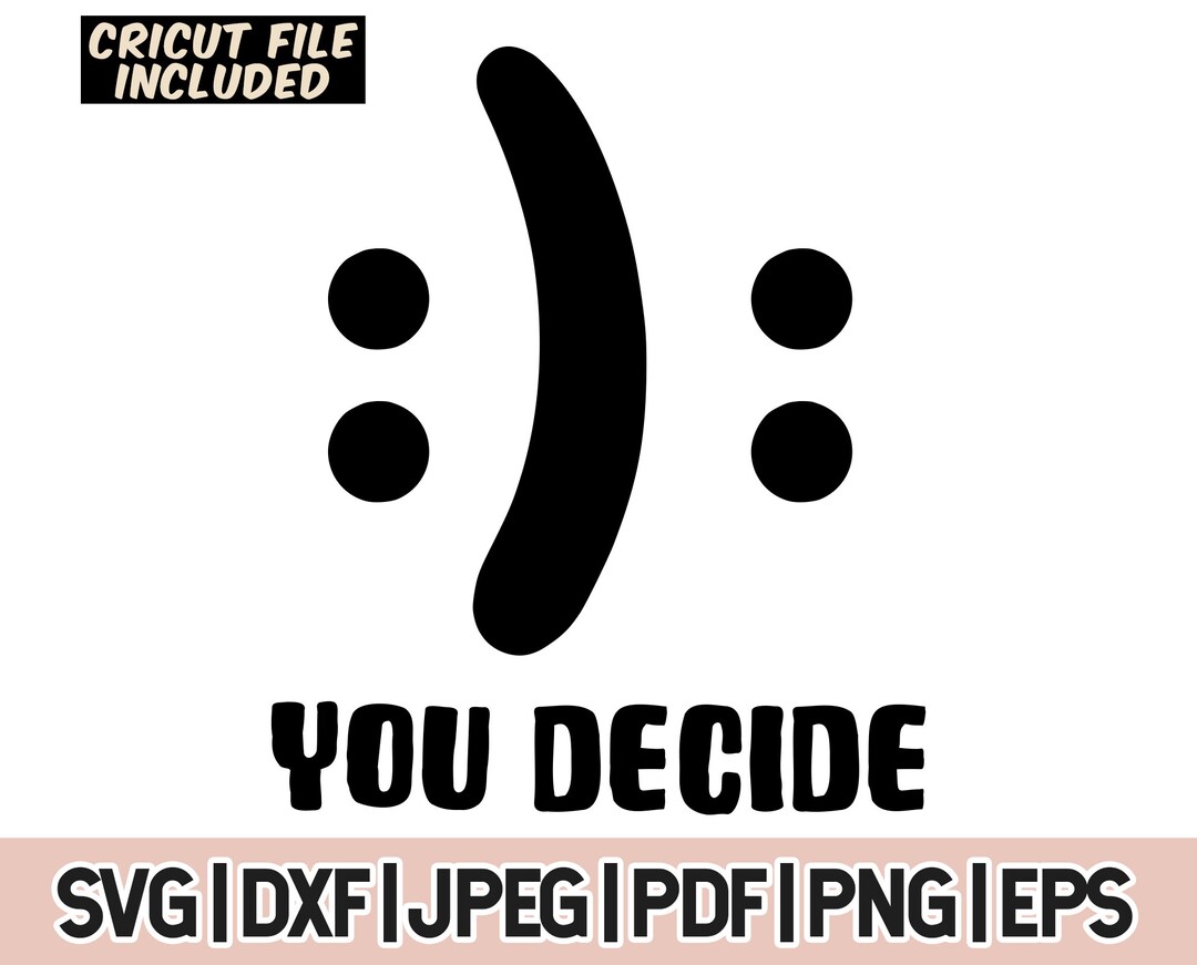Mental Health Svg Png, You Decide Svg and Png, Bipolar Disorder SVG ...
