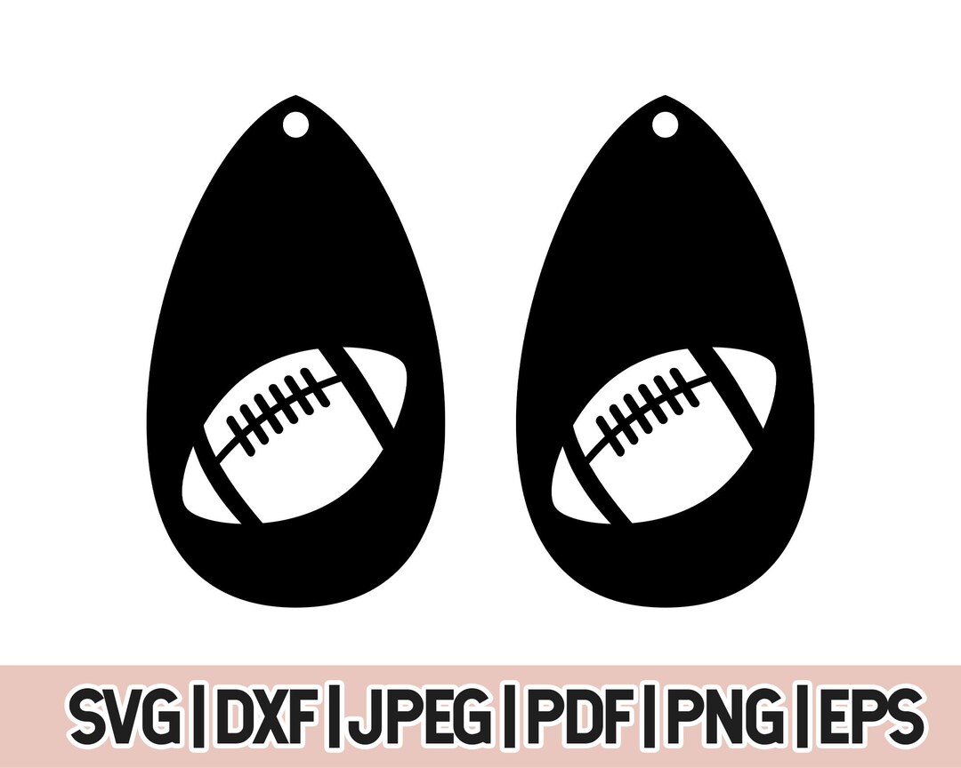 Football Earring Template Svg, Football Earrings Digital Files ...