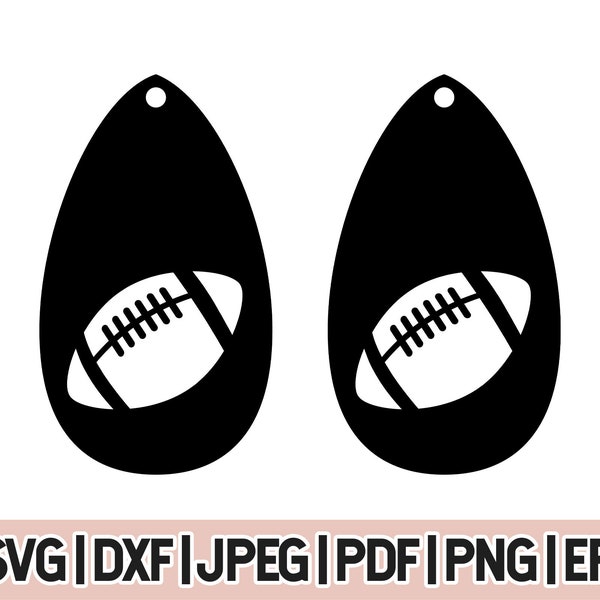 Football Earring Template - Etsy