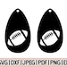 Football Earring Template Svg, Football Earrings Digital Files ...