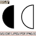 Half Circle Bundle Svg and Png, Semicircle Circle Svg, Half Circle ...