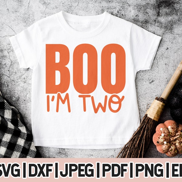 Boo I'm Two Png - Etsy Canada