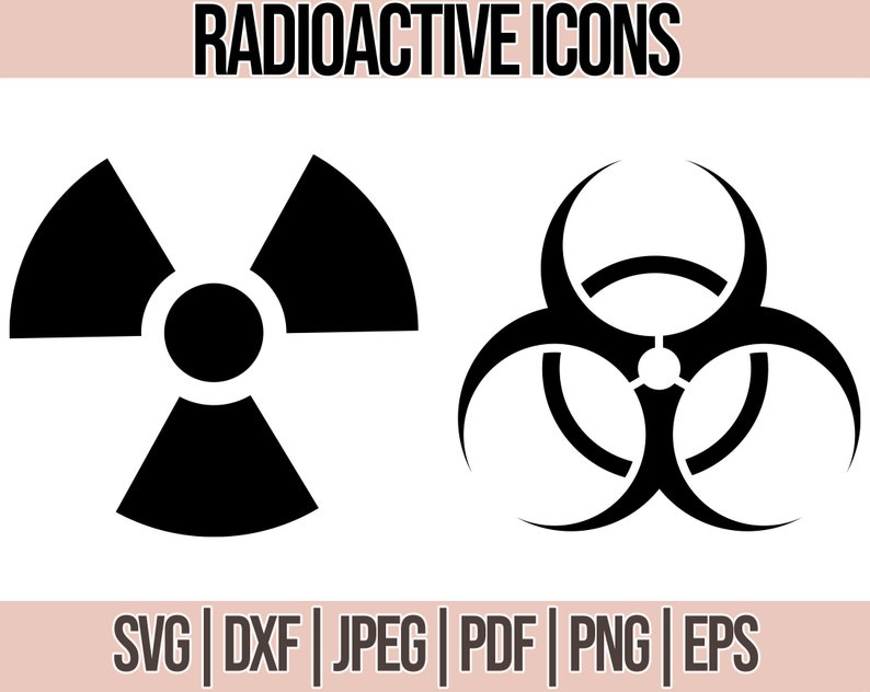 Radioactive Symbol Svg, Radioactive Icon Cricut Cut File - Etsy